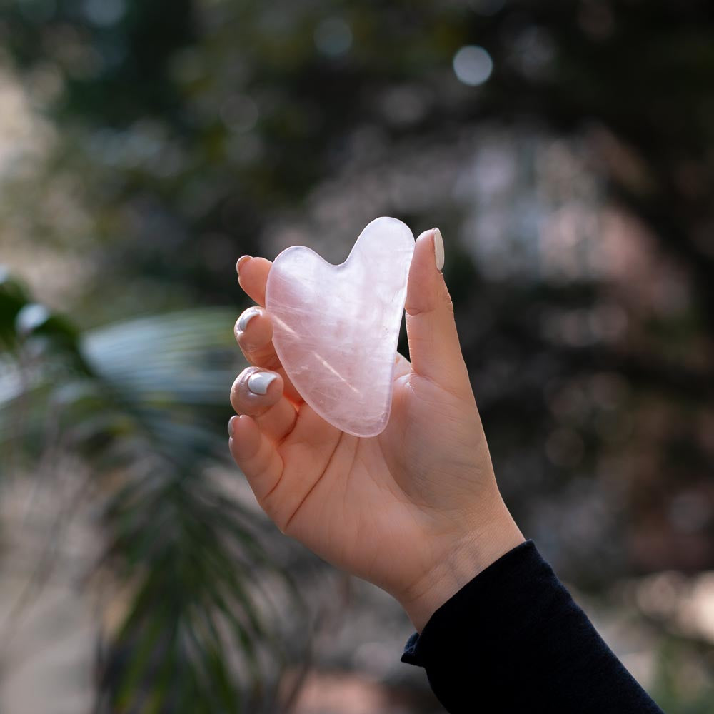 Anti-Ageing Rose Quartz Massage Gua Sha – The Crystaling